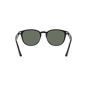 Ray-Ban RB4259 Round Sunglasses, Black/Dark Green, 51 mm