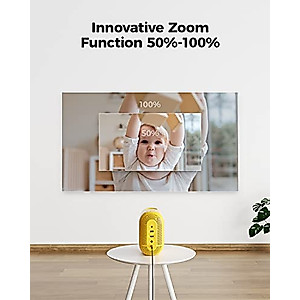 Pokitter Mini Projector Video Portable Projector with 5W Speaker ,1080P Supported ,Home Theater Movie Projector Compatible with HDMI,VGA,USB,AV,Laptop,Smartphone,Xbox