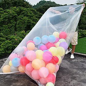 Large balloon bags (4 Pcs),balloon transport bags transparent giant storage bags98 x 59 inch(2pcs) 59 x 47 inch(2pcs)