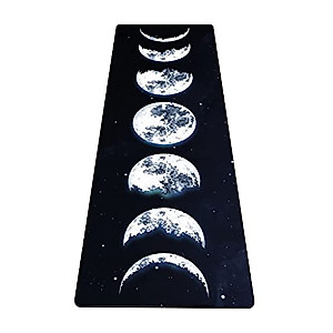 nuveti Yoga Mat Print Extra Thick TPE Non Slip Fitness Exercise Mat with Carrying Bag,72"x24" Extra Thick 6MM Exercise & Workout Mat for Yoga, Pilates Fitness and Floor Exercises