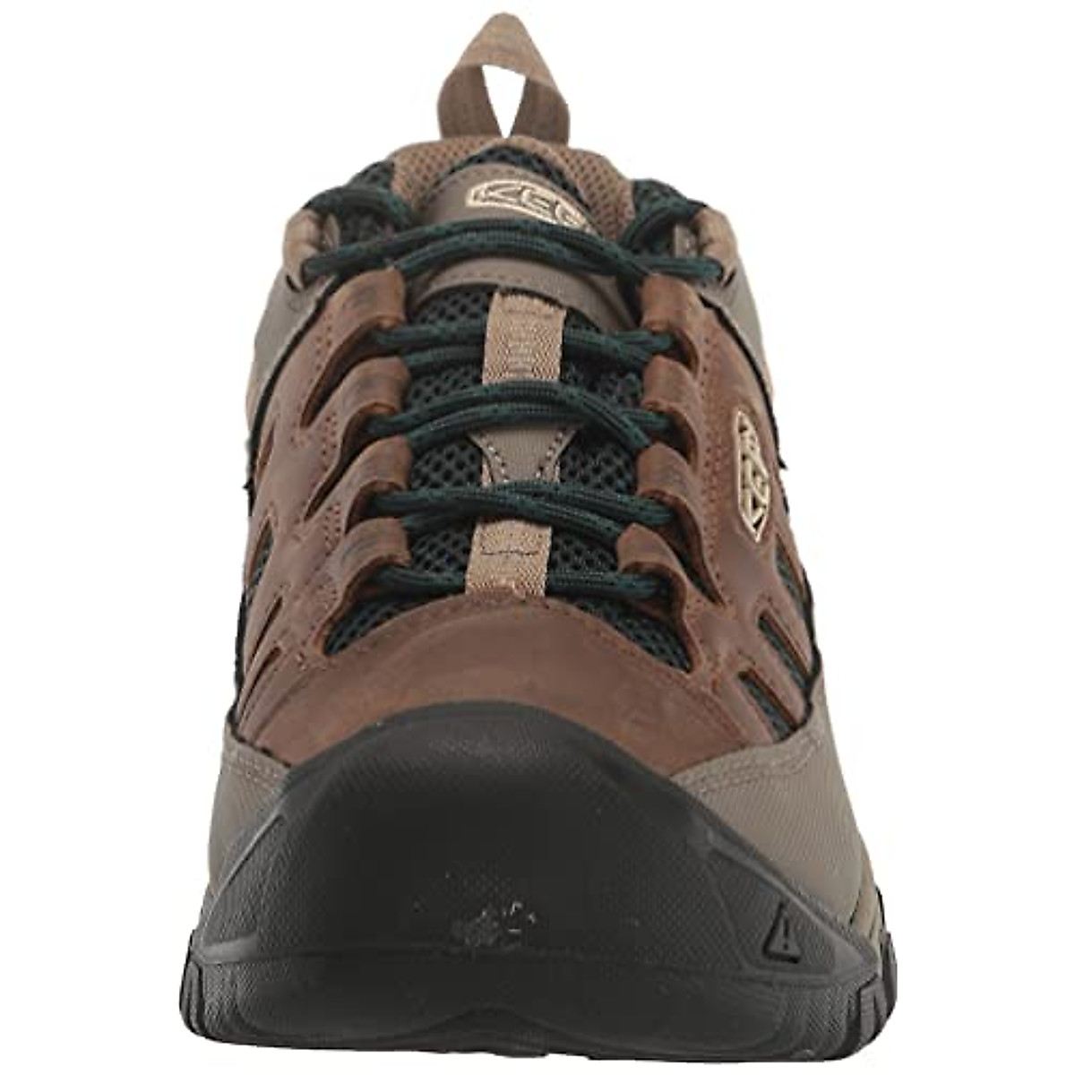 KEEN Women's Targhee Vent Low Height Breathable Hiking Shoes, Timberwolf/Sea Moss, 8.5