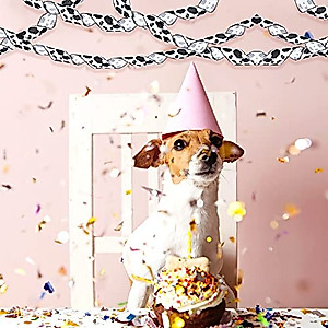 3 Rolls Wired Cow Grosgrain Ribbon, 15 Yards Wired Cow Print Ribbon Black and White Ribbon Animal Print Ribbon, Cow Spot Pattern Ribbon, Animal Print Ribbon for Wreath Bow DIY Crafts Party Decoration