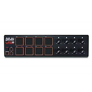 AKAI Professional LPD8 - USB MIDI Controller with 8 Velocity-Sensitive Drum Pads for Laptops (Mac & PC), Editing Software included