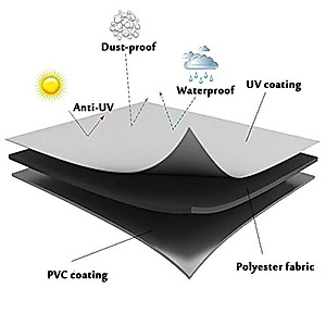 LKXHarleya Printer Dust Cover for Brother MFC-7360DW Printer - Waterproof Antistatic Heavy Duty Fabric Printer Cover Protector, 16.9" x 16.9" x 12.6"