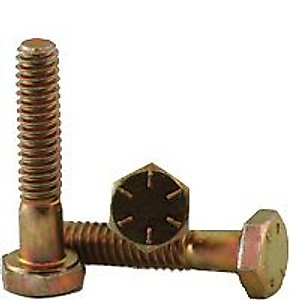 5/8"-18x6 1/2",(PT) Grade 8 Hex Head Cap Screw, ZINC Yellow Bake (INCH) (Quantity: 10) Size: 5/8"-18 | Length: 6-1/2" | | Partially Threaded