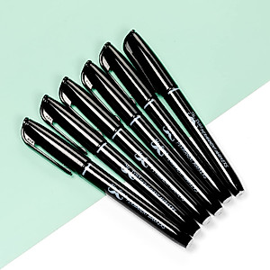 Mr. Pen- Permanent Markers, 12 Pack, Black, Fine Tip, Black Markers, Marker Set, Fine Tip Markers, Black Permanent Markers, Permanent Markers Black Colors