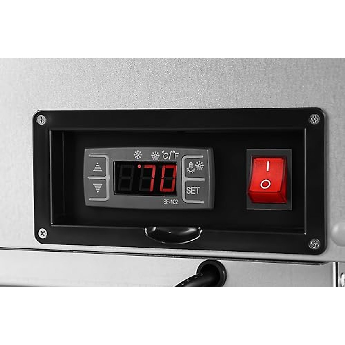 KoolMore DICDC-202-BK 48 in. Drop-in Countertop Bakery Display Refrigerator in Black