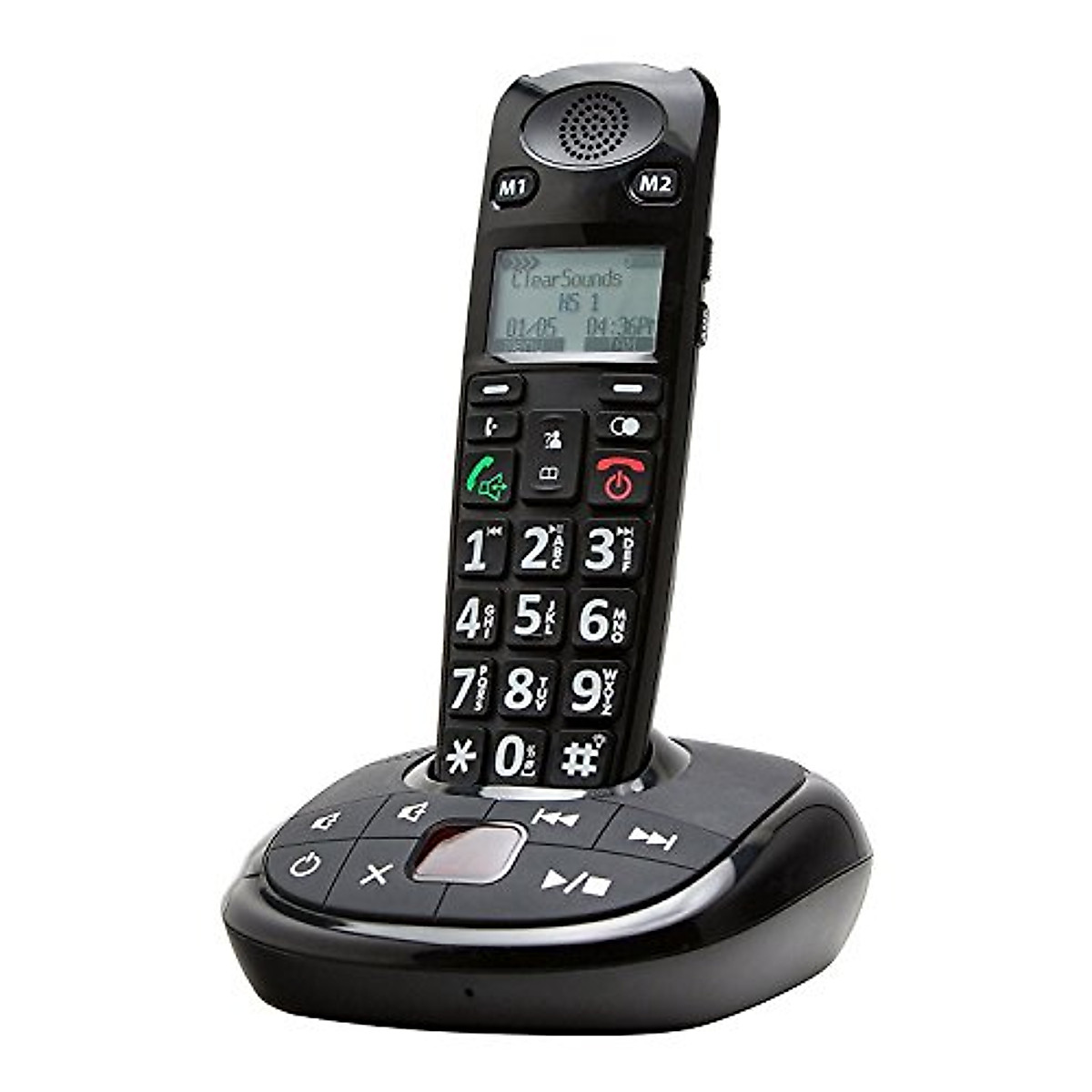 ClearSounds A700 Amplified Cordless Phone with Answering Machine - Supports DECT 6.0 Frequency, Multi-Line Operation, AC Power and Battery Operated