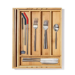 OXO Good Grips 5-Piece Set (Blue/Green) Reusable Straws