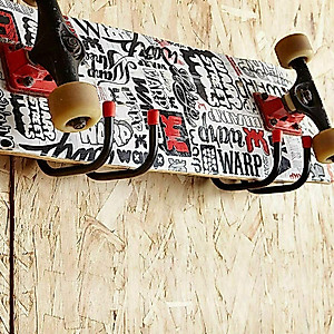 ASHMAV 2X Heavy Duty Metal Wall Mount Garage Storage Double J Utility Bike Hooks Hanger