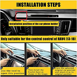 VE VE POWER Car Phone Holder, Air Vent Hands Free Adjustable Phone Stand, Auto Cradles Dashboard Mount for Toyota RAV4 2013-2018, Custom Magnetic Navigation Bracket for All Smartphone, for iPhone