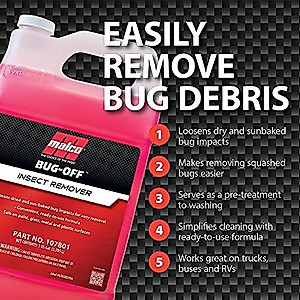 Malco Bug Off - Easy Removal from Auto Paint, Glass, Metal and Plastic Surfaces / 22 Oz. (107822)