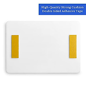 Septic System Do Not Flush Toilet Sign (White Acrylic 5 x 3.5 in) - Septic Safe Toilet Paper Sign - Do Not Flush Anything Except Toilet Paper - Do Not Flush Feminine Products Sign - Bathroom Signs for