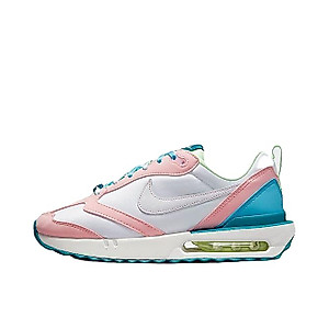 Nike Women's Air Max Dawn Running Shoes, White/White-Med Soft Pink, 10 M US