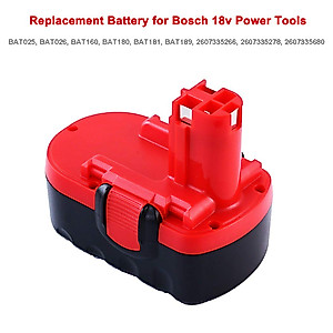 SHGEEN 2Pack 18V 4.0Ah BAT025 Battery Raplace for Bosch 18V Battery BAT026 BAT160 BAT180 BAT181 BAT189 Replacement Battery Compatible with Bosch Battery Tools