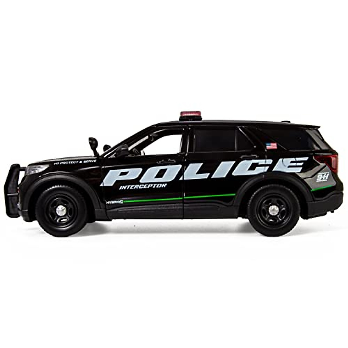 All Star Toys 2022 Ford Explorer Police Interceptor Utility Promo 1:24 Diecast Model Car Exclusive Motormax 76992