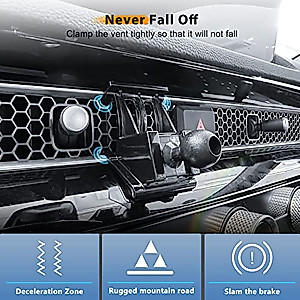 Design for Honda Civic 2022 2023 Air Vent Clip for Car Mount with Diameter 0.67 inch (17mm) Joint Ball Strong Vent Grip Stuck Lock Base for Most Car Phone Mount Holders 2022 2023 Civic Accessories