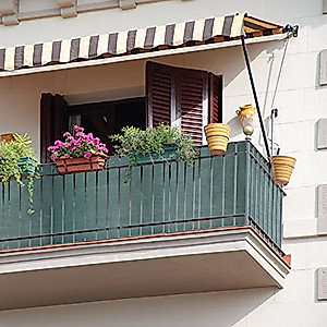 Relaxdays 10028083_1136, Green Fence, Privacy Shield for Fences & Railing, HDPE Net, UV-Resistant, Weatherproof, 1x20m, 1 x 20 Meter