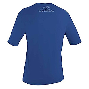 O'Neill Men's Basic Skins Rash Tee, Royal - Adult M