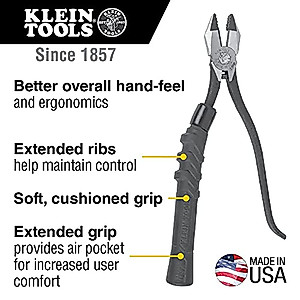 Klein Tools M200ST Plier Cushion Grip Kit with Heat Shrink Bands, use with Klein Slim-Head Ironworker's Pliers Cat No. 201-7CST, 2-Pack