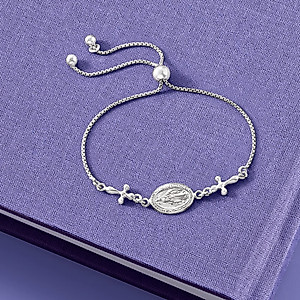 Ross-Simons Miraculous Medal Bolo Bracelet