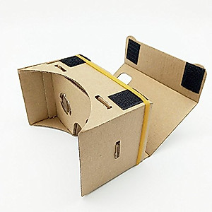 Google Cardboard Kit DIY 3D Glasses by Lubar Virtual Reality Video Viewer Compatible with Android and iOS Smartphone