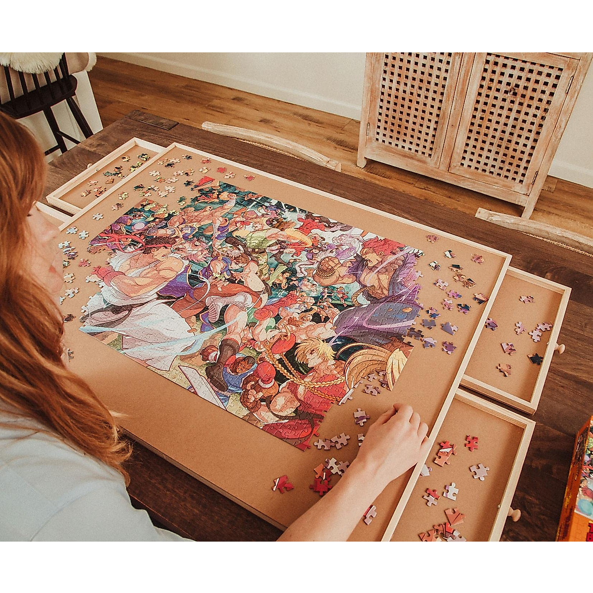 Toynk Street Fighter Time for Battle 1000-Piece Jigsaw Puzzle for Adults | Brain Teaser, Educational Developmental Toys & Games, Building Kit Activities to Encourage Creative Play | 28 x 20 Inches