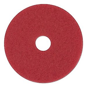 Boardwalk BWK4012RED 12 in. dia. Buffing Floor Pads - Red (5-Piece/Carton)