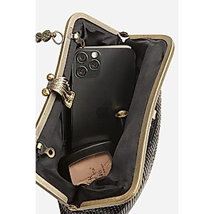 BABEYOND Clutch Purses for Women - Evening Bag Formal Metallic Bridal Beaded Handbag for Wedding 1920s Prom Party