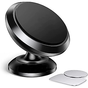 ONTHIS All-Metal Magnetic Phone Holder for Car Dashboard, Universal Cell Phone Mount for Car with Super Strong Magnet 360° Rotation Universal Dashboard car Mount Fits All Smartphones