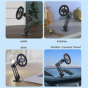 rpuw Mamox Phone Holder, Universal 360°Pro, Mamox Robotic Arm Phone Holder, Mamox Car Phone Holder, Mamox Phone Mount, Mamox Cell Phone Holder (Silver)