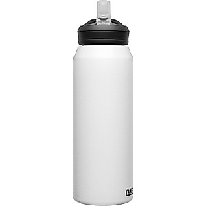 CamelBak eddy+ Water Bottle with Straw 32oz - Insulated Stainless Steel, White