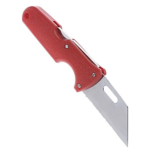 Cold Steel Click N Cut - Slock Master Fixed Blade Knife | Durable 420J2 Steel Compact Hunting & Hiking Multiple Replaceable Blades | Sheath & 3 Blades Included - Blister Package