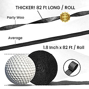 PartyWoo Crepe Paper Streamers 6 Rolls 492ft, Pack of Dark Purple, Orange and Black Party Streamers for Halloween Themed Birthday Decorations, Halloween Decorations (1.8 Inch x 82 Ft/Roll)