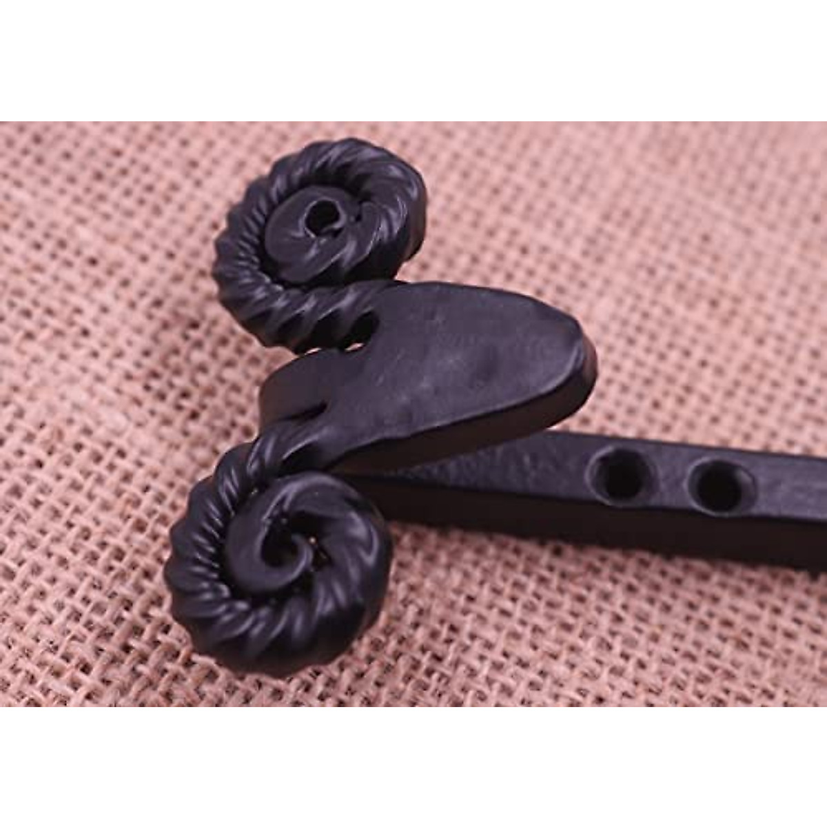 The Metal Magician Sheep Headed Iron Hooks Wall Mount Black Hanger Set of 3 Heavy Duty Towel Holder for Hanging Hats, Coat, Keys, Clothes, Bags Closet Hooks for Bathroom, Kitchen, Entryway