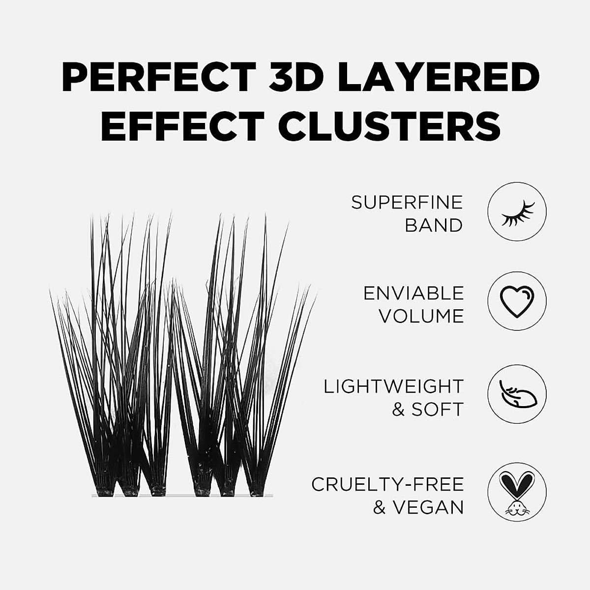 BEYELIAN Cluster Lashes, DIY Eyelash Extension Individual False Eyelashes Extension Natural Look Reusable Glue Bonded Super Thin Clear Band 24 Lash Clusters (Style4 0.07 Mix Clear Band)