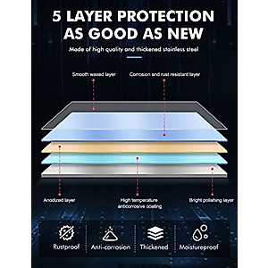 IKITCHEN Towel Racks for Bathroom, Stainless Steel Towel Holder Wall Mounted with 2 Hooks, Bathroom Shelf with Towel Bar 23Inch Polished Silver