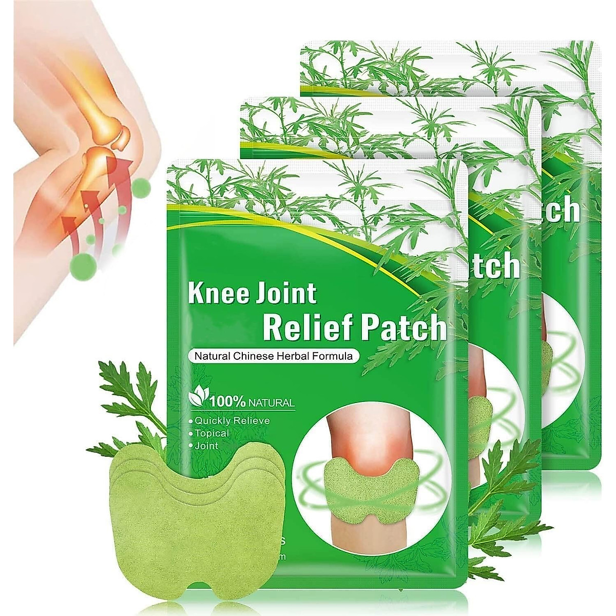 Edumaision Natural Knee Joint Patches 36Pcs, Joint Patches, Knee Joint Relief Patches