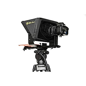 Glide Gear TMP 500 Universal Video Camera Tripod Teleprompter 15mm Rails w/ Carry Case