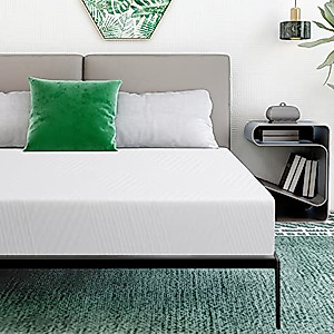 Airdown Queen Mattress, 8 Inch Memory Foam Mattress in a Box, Medium Firm Green Tea Gel Mattress for Queen Size Bed, CertiPUR-US Certified,AD-REP1-8Q
