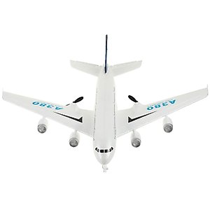 OTTCCTOY RC Plane Remote Control Airplane 2.4Ghz DIY 2 Channels Remote Control Airplane Built in 6-Axis Gyro, A380 RC Aircraft for Kids EPP Foam Glider for Beginner