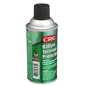 CRC Battery Terminal Protector, 7.5 Wt Oz, Lead-Free, Enhances Battery Life, Prevents Corrosion-Related Leakage, Aerosol Spray