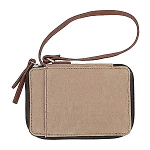 Mona B. Recycled, Upcycled Vintage Bike Canvas Collection with Vegan Leather Trim (Trust The Journey-Wallet)