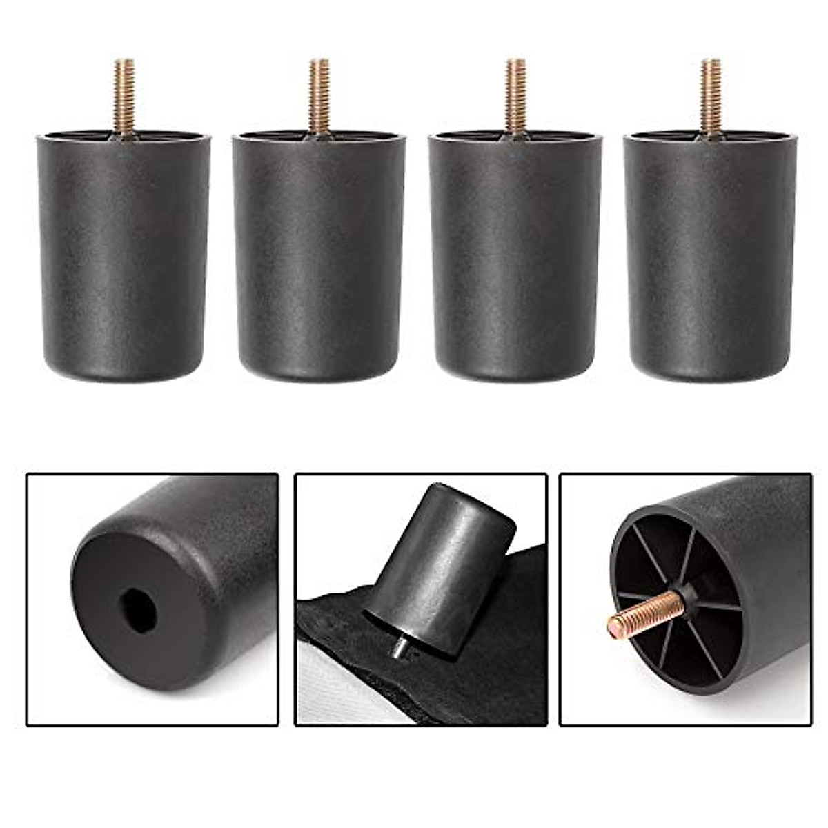 DAZONE Modular Sectional Sofa Assemble 6-Piece Modular Sectional Sofas Bundle Set Cushions, Easy to Assemble Left & Right Arm Chair, Corner Chair, Armless Chair, Ottomans Table Grey