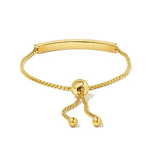 Custom Engraved Gold Coordinate Bolo Bracelet, 10" Long Adjustable Bracelet - Custom Engraved Longitude Latitude Bracelet for Women - Graduation Gift for Her - Gift for Her - Gifts for Mom