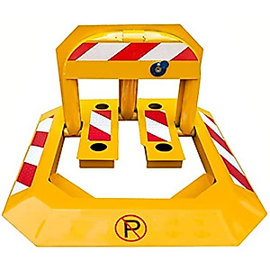 OUSIKA Parking Post, Parking Barrier, for Parking Lot Parking Space Lock,Car Ground Lock, Parking Space Lock, Parking Pile Parking Space Lock Bollard