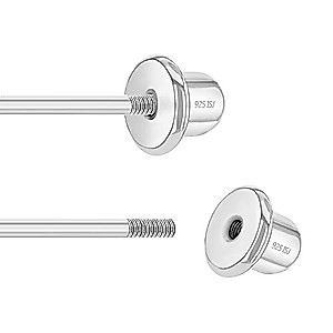 925 Sterling Silver Children's 7mm Enamel Red Ladybug Screw Back Locking Earrings, Excellent for Toddlers & Young Girls- Laby Bug Lover Kids