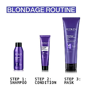 Redken Color Extend Blondage Color Depositing Purple Conditioner | Hair Toner For Blonde Hair | Neutralizes Brass & Moisturizes Hair | With Pure Violet Pigments