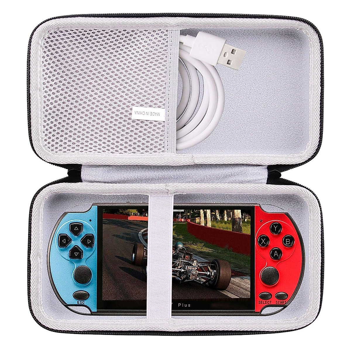 JINMEI Hard EVA Carrying Case Compatible with X7 Plus Handheld Game Console/RG505/RG552 Retro Game Console storage Case.