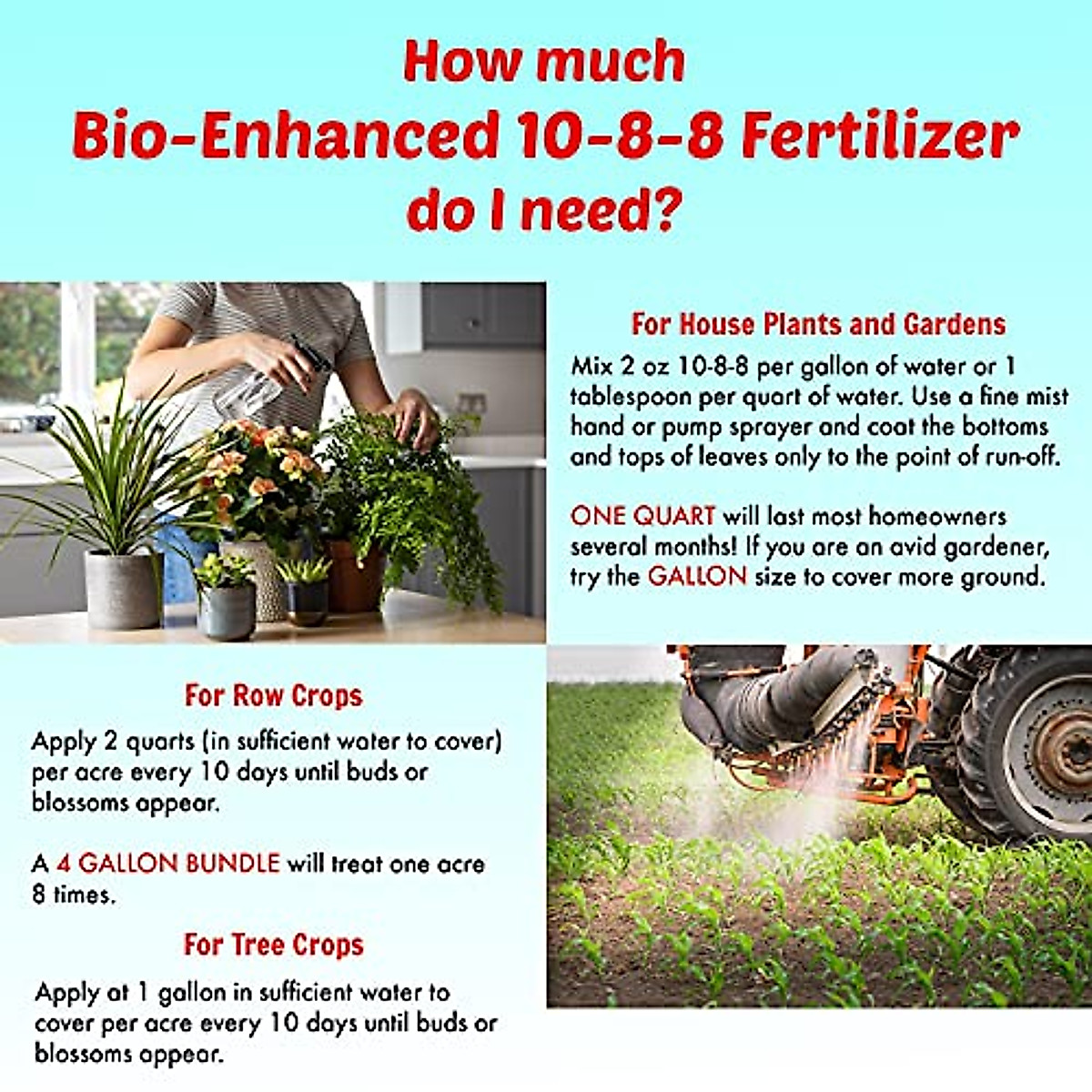 Nature’s Lawn & Garden - Bio-Enhanced 10-8-8 All Purpose Plant Food - Balanced Fertilizer w/Humic & Fulvic Acid, Kelp, Molasses - for Garden, Trees, Shrubs, Houseplants - Non-Toxic, Pet-Safe, 1 Gal